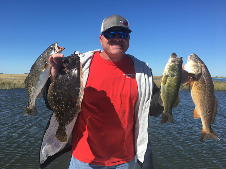 Lake Pontchartrain Angler with four fish-Credit Chris Macaluso-800 ...