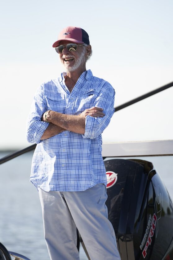 Sandy Moret poling in Florida Bay-Credit Erick Dent-Vineyard Vines ...